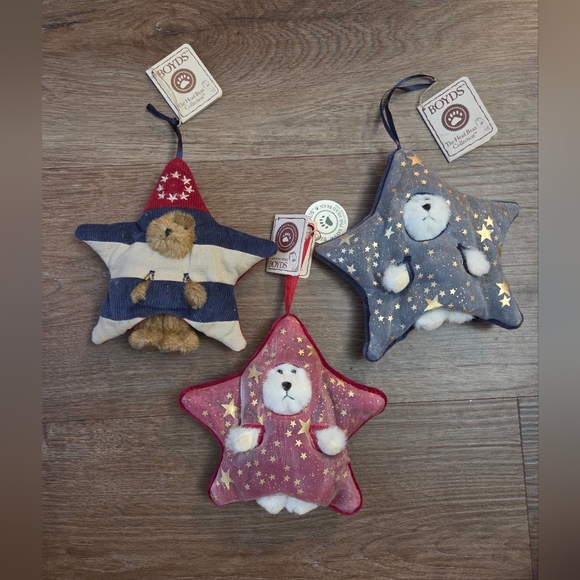 Holiday | 3 Vintage Boyds Bears Winkle Little Wink Mini Plush Bear ...